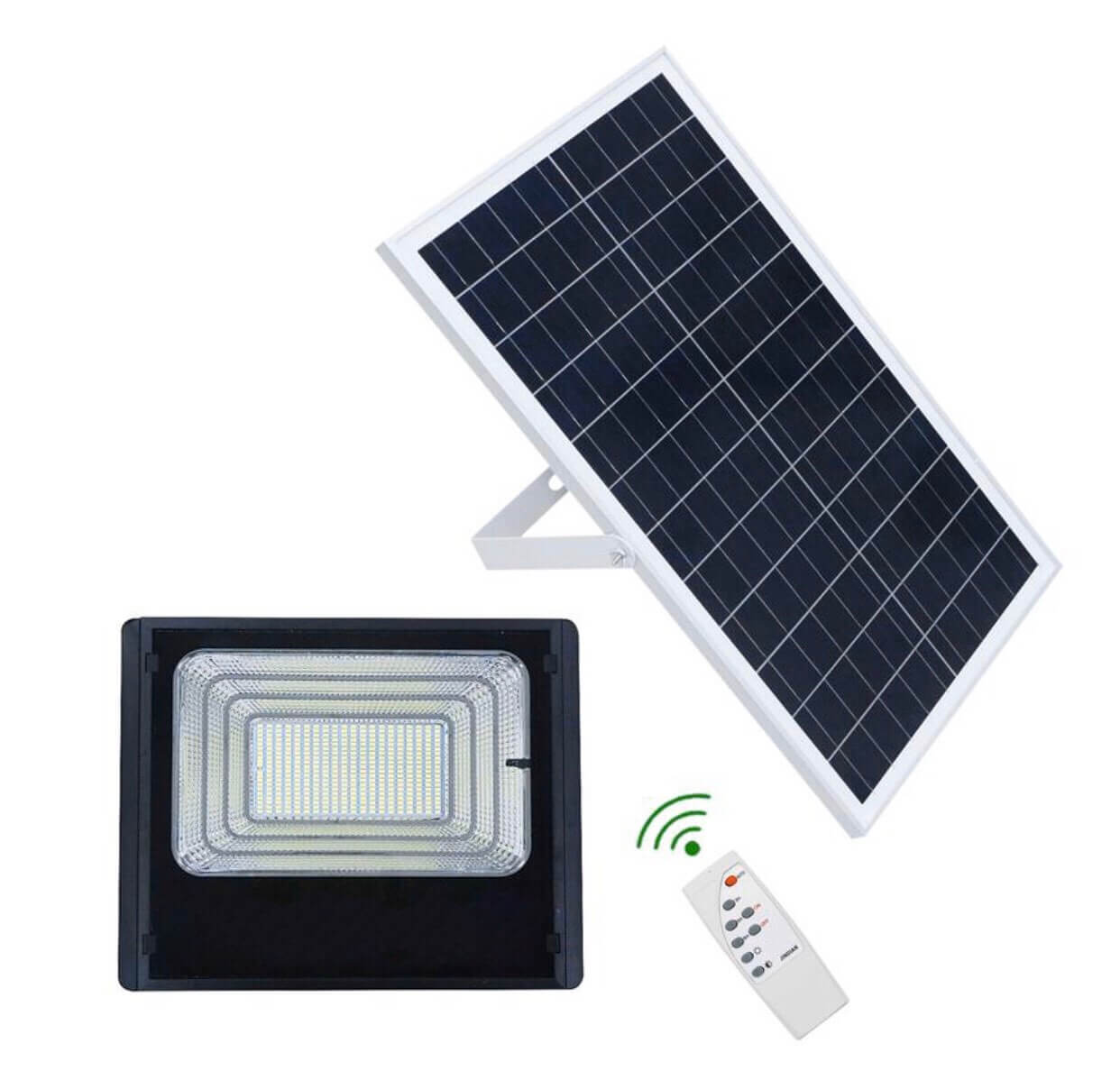 Solar Cell Flood Dawn Led 10W, 40W, 60W, 100W (Control by remote)