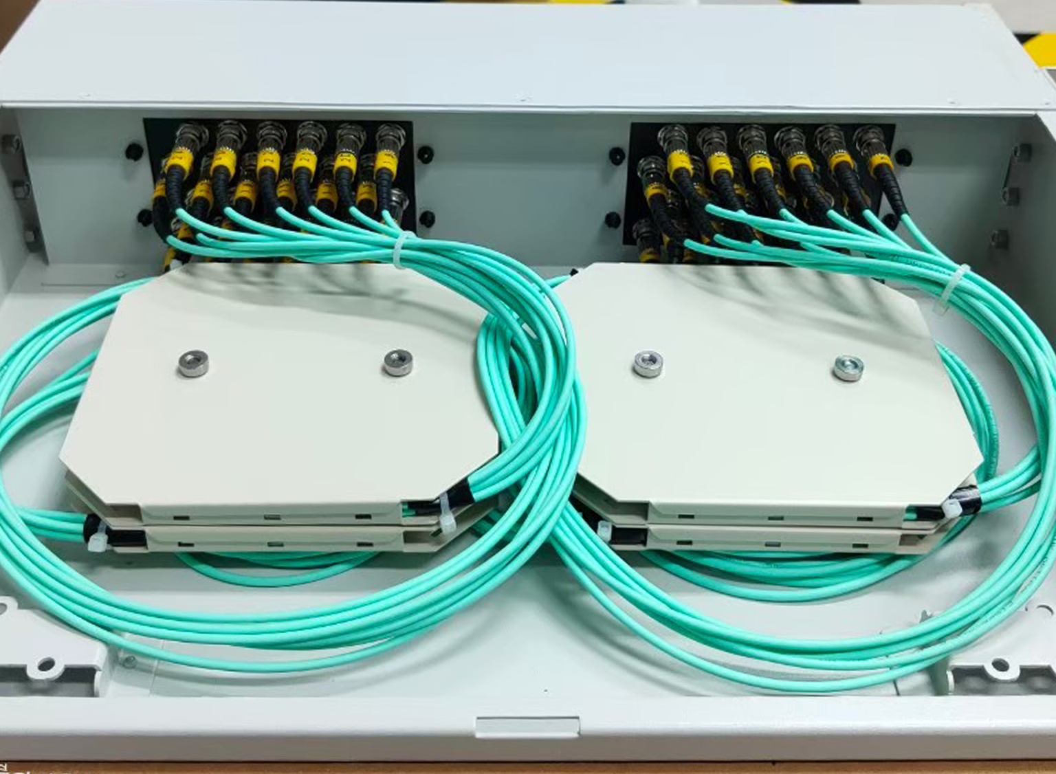 Fusion Splice & OTDR Test Fiber optic สายLan ติดตั้งระบบ Fire alarm